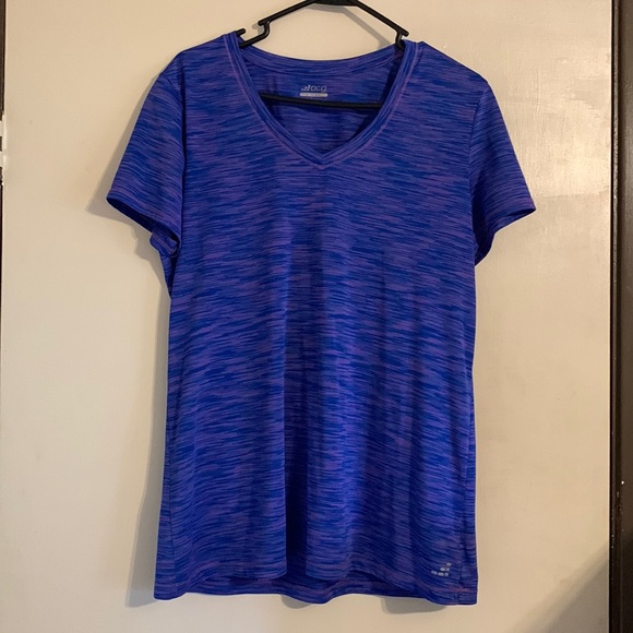 bcg | Tops | Bcg Blue And Pink Active Vneck Top | Poshmark
